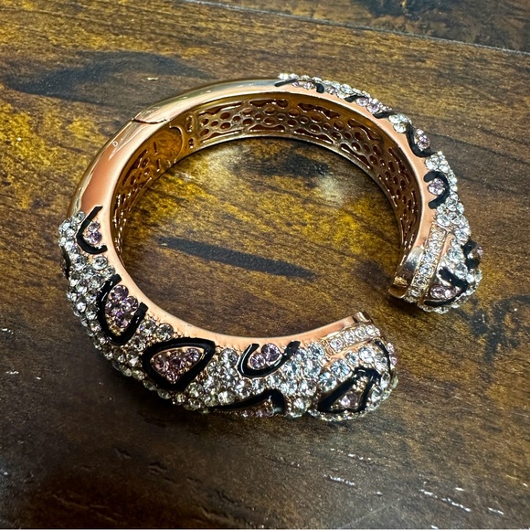 Joan Boyce | Jewelry | Joan Boyce Light Pink Animal Print Crystal ...